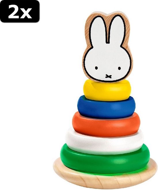 2x Nijntje Houten Stapeltoren | bol