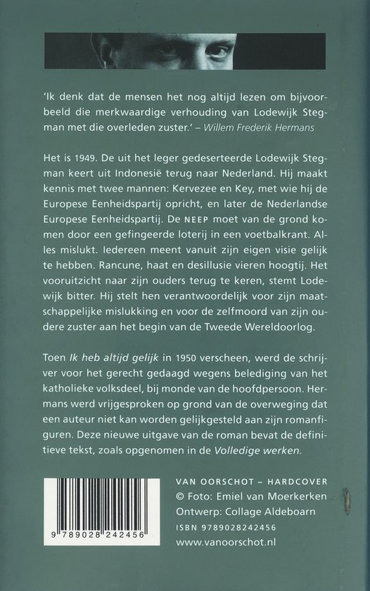 Ik Heb Altijd Gelijk, Willem Frederik Hermans | 9789028242456 | Boeken | bol