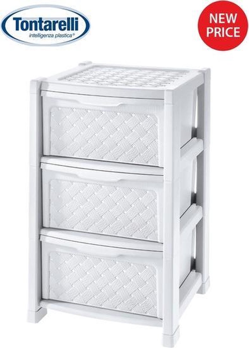 Ladenkast Tontarelli Plastic 3 Lades (38,5 x 39 x 63,5 cm) | bol.com