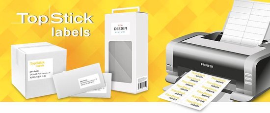 Top Stick 8717 printeretiket Wit Zelfklevend printerlabel | bol