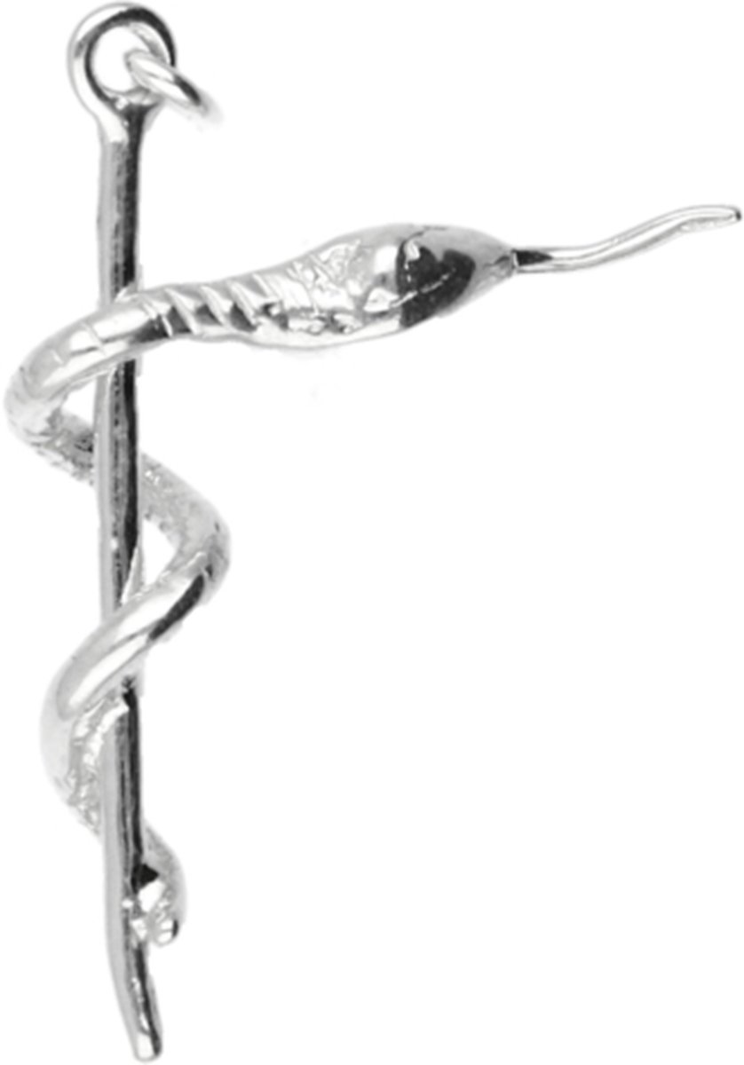 Zilveren Esculaap ketting hanger | bol.com