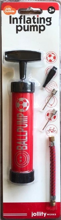 Universele ballenpomp - Opblaaspomp - Handmatige pomp - In blauw/rood ...