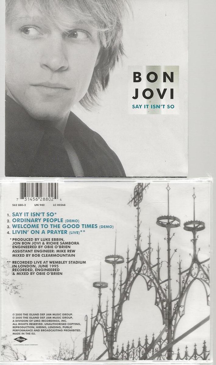 Say It Isn't So, Bon Jovi | CD (album) | Muziek | bol