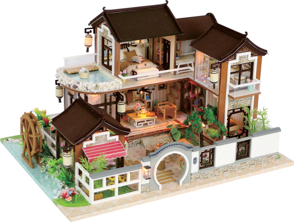 Crafts Co Bouwpakketten Volwassenen Kinderen Houten Poppenhuis