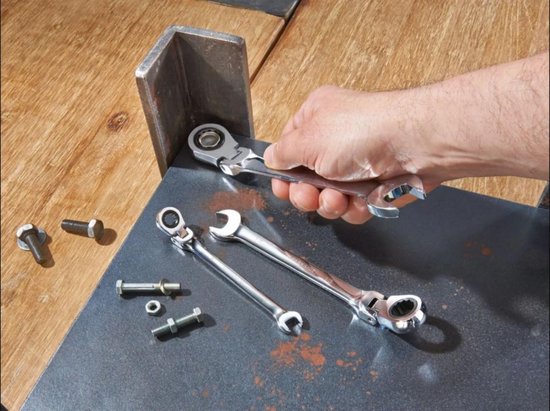 PARKSIDE® Steek- en ratel-ringsleutelset - 5 delig Sleutelmaten: 8-10 ...