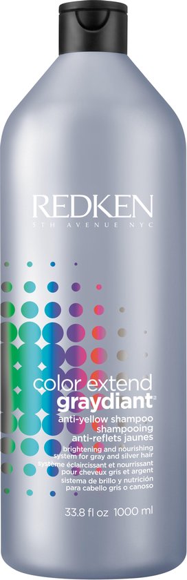 Redken Color Extend Graydiant Shampoo - Gray Hair Shampoo Neutralizing ...