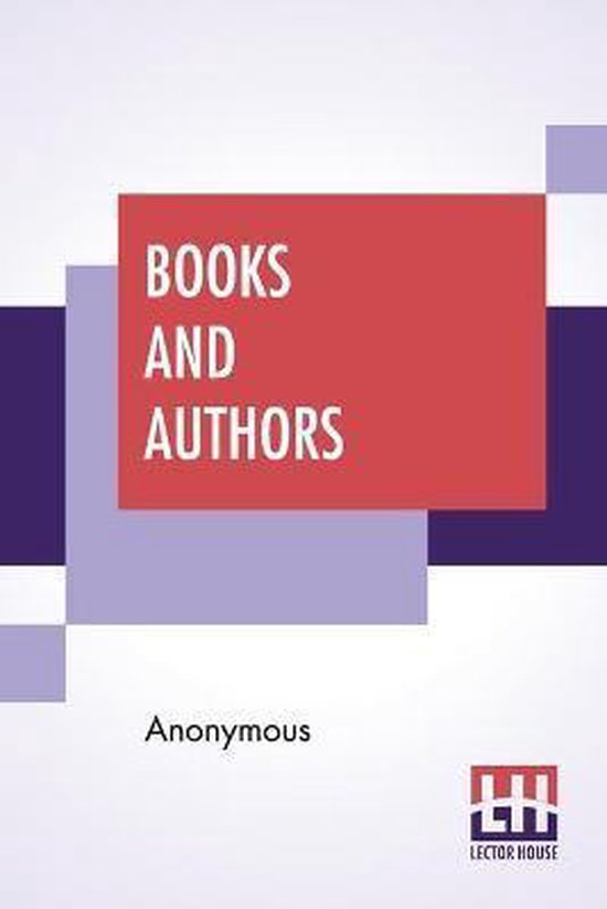 Books And Authors | 9789390314508 | Anonymous | Boeken | bol.com