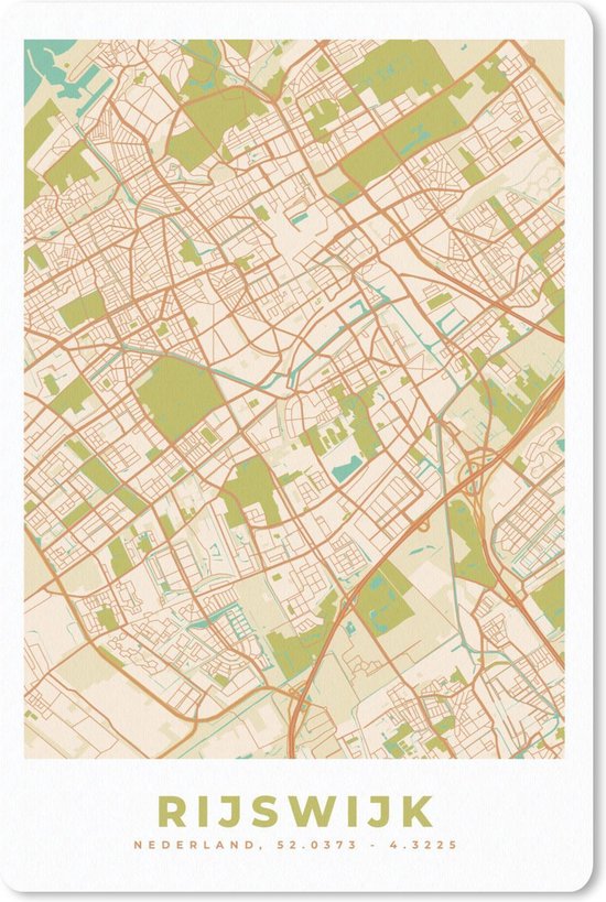 Kaart - Rijswijk - Vintage | bol.com
