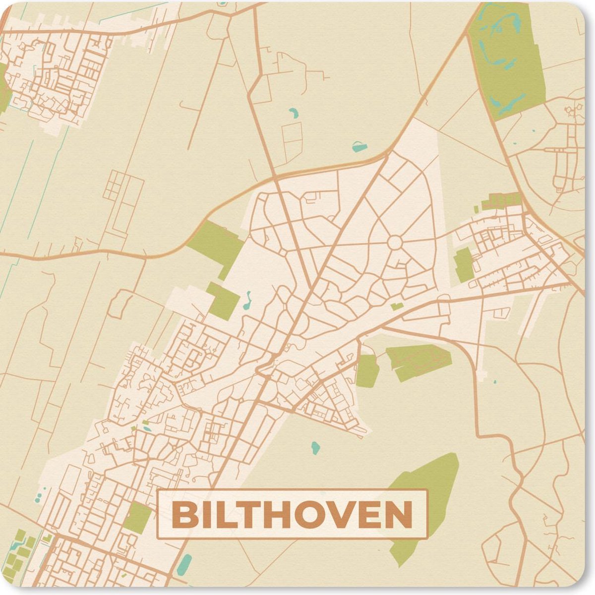 Stadskaart - Bilthoven - Vintage - Plattegrond | bol.com