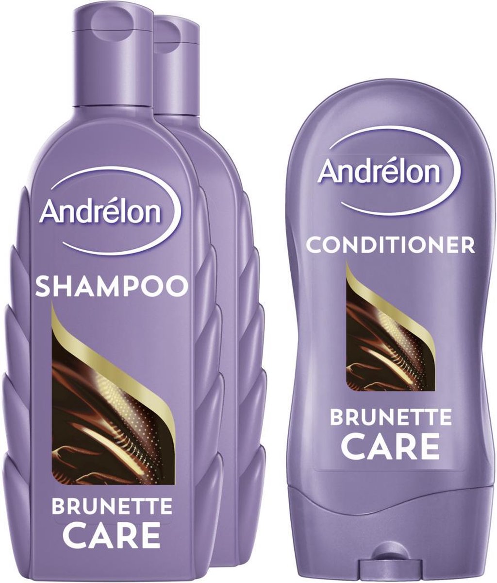 Andrélon Brunette Care set - 2 x Shampoo en 1 x conditioner ...