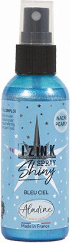 IZINK SPRAY SHINY - SKY BLUE | bol.com