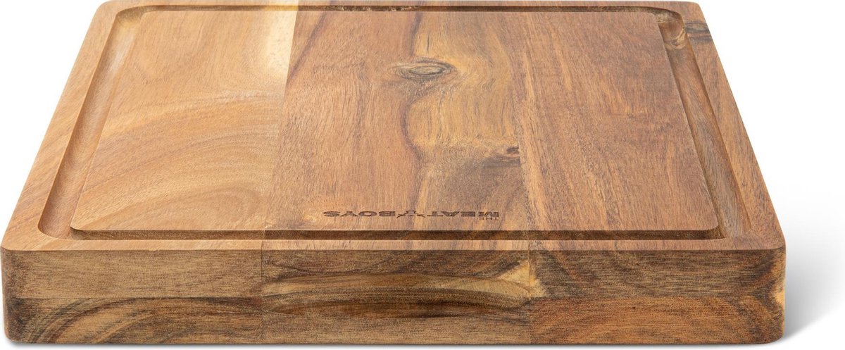 Vleesplank - Snijplank - The Meat Boys - Acacia Hout - 40x30x4 - | bol