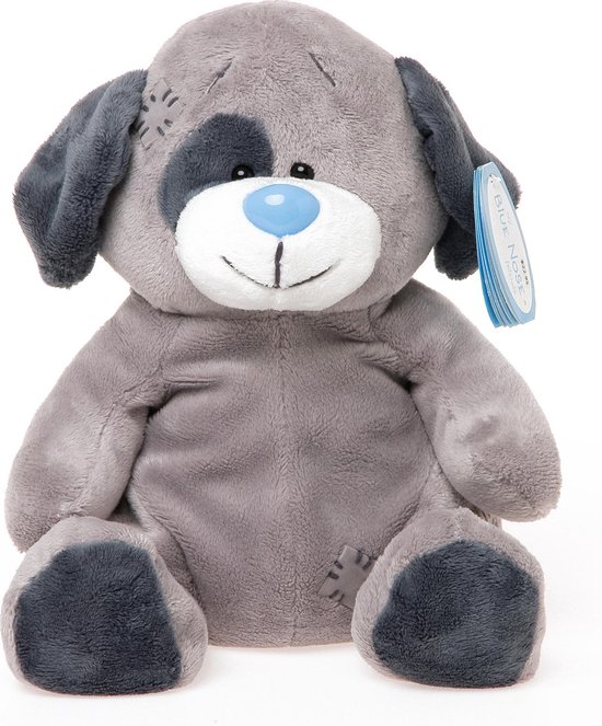 Knuffel - Hond - Met blauwe neus - 11cm | bol