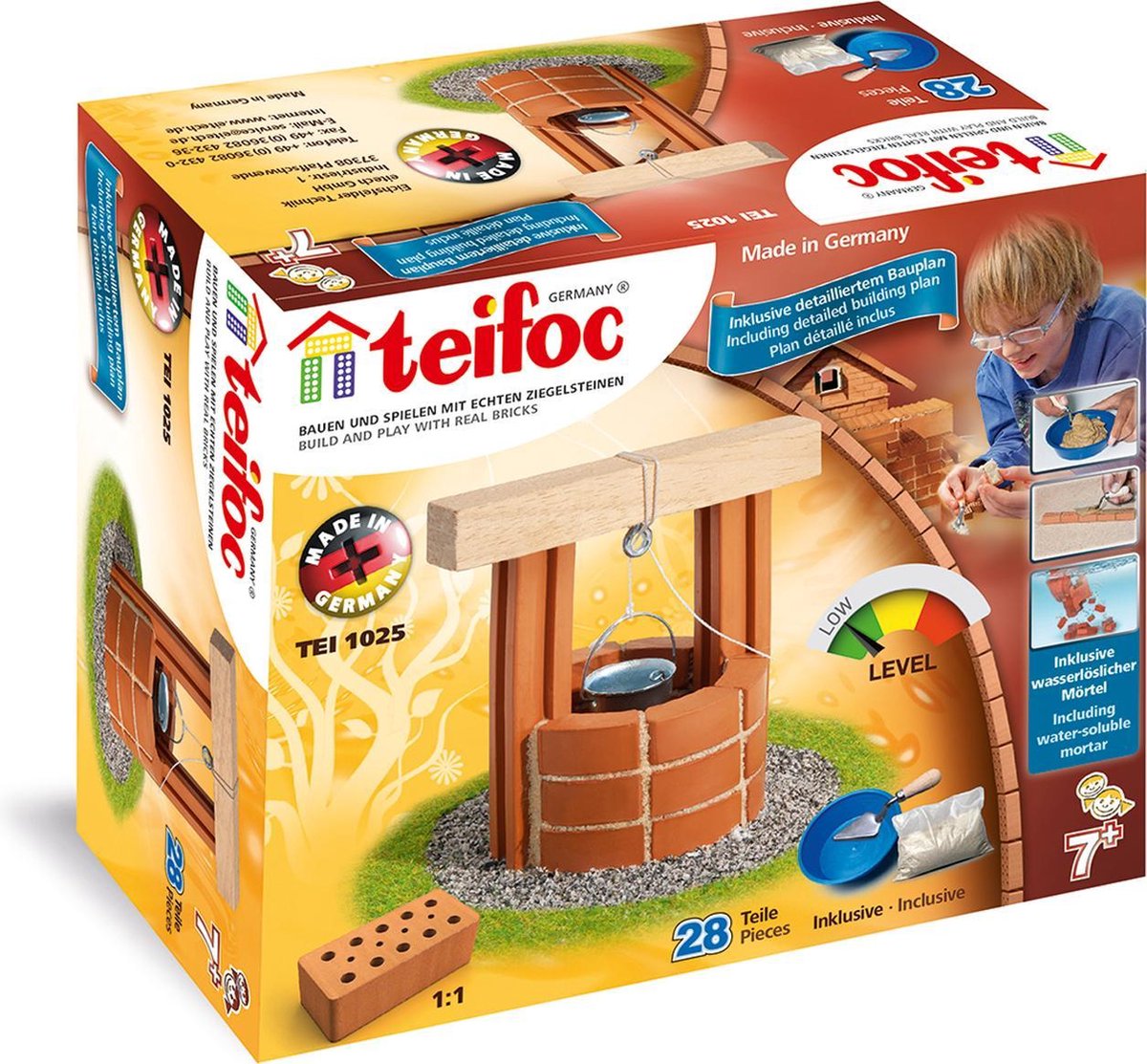 Teifoc Bouwdoos - Waterput - Inclusief Cement Kom, Troffel en Cement ...