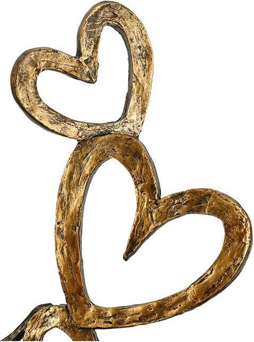 Poly sculptuur Hart op Hart Decoratief object, hart, huwelijk, liefde ...