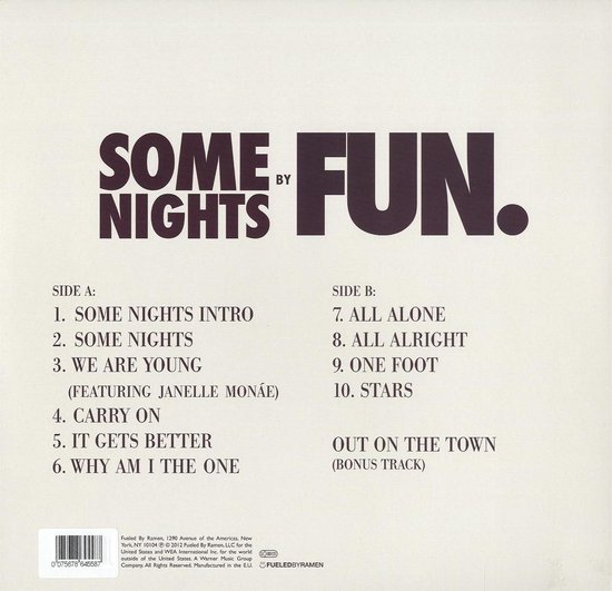 Fun - Some Nights | 0075678645587 | Boeken | bol