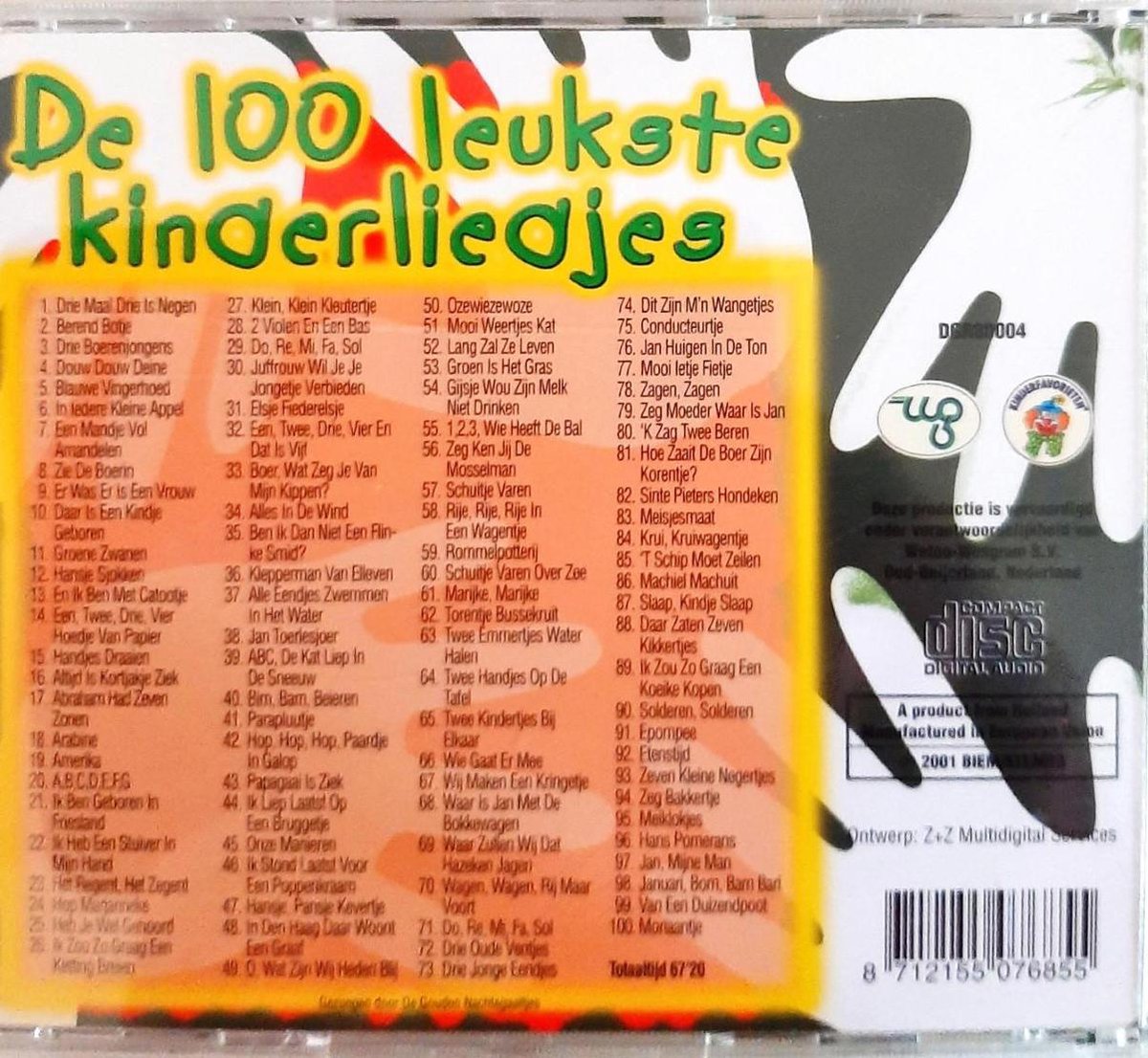De 100 leukste kinderliedjes, de gouden nachtegaaltjes | CD (album ...