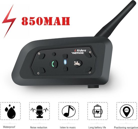 Bluetooth Motor Intercom - Draadloze Interphone Headset - IP65 ...