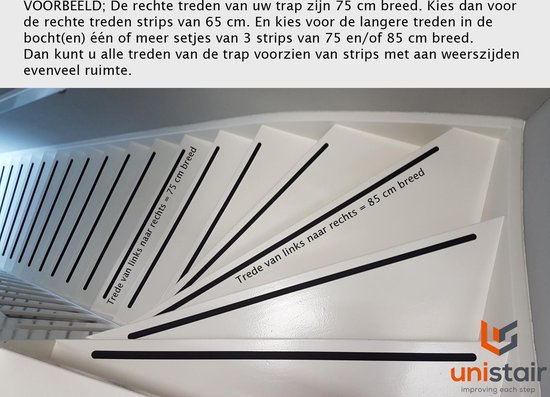 Antislip traptape met ronde uiteinden GRIJS- 3 strips van 28 mm breed x ...