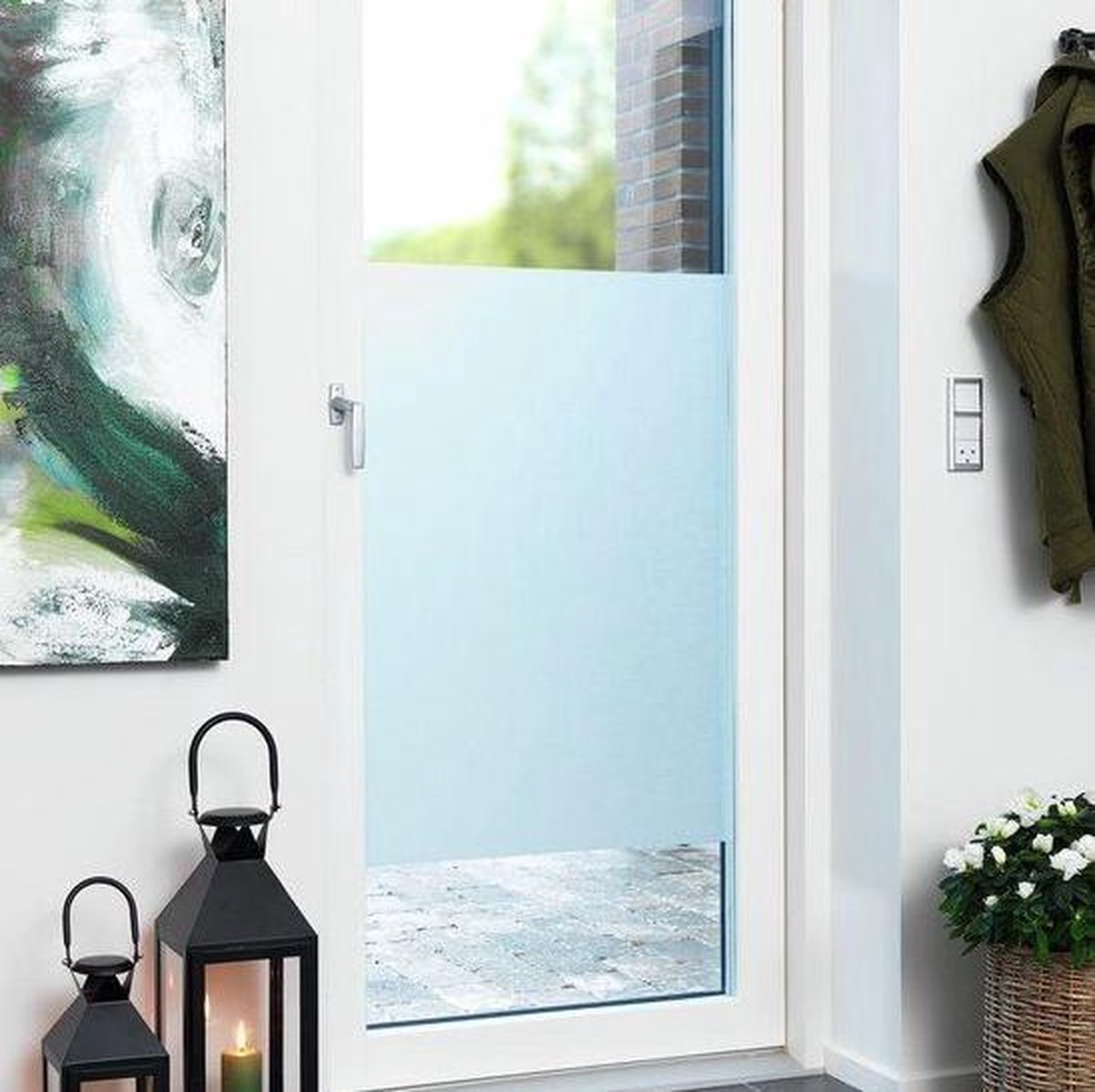 Raamfolie - Zelfklevende raamfolie - Matglas - 60x200 cm - Inkijkwerend ...