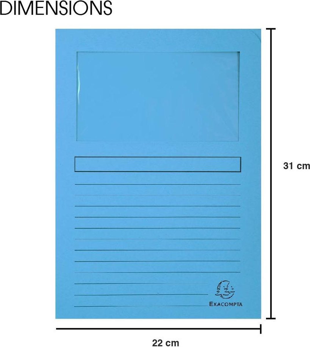 ACROPAQ - 50 x Insteekmappen A4 - 22 x 31 cm, Duurzaam, Gerecycleerd ...