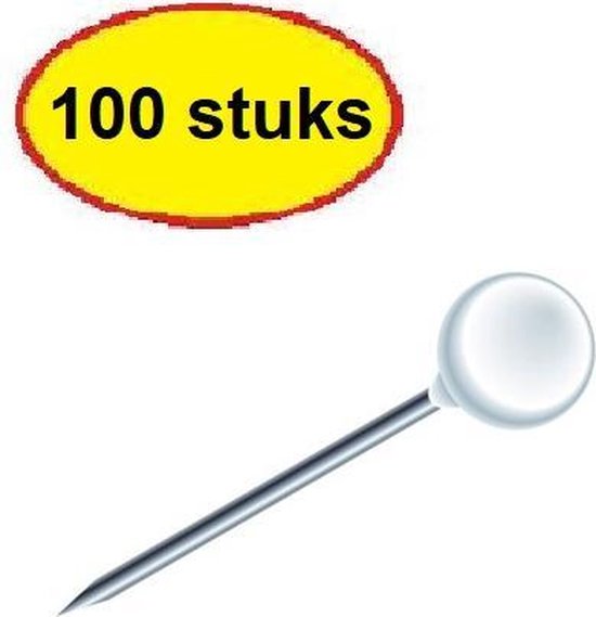 Exacompta - Doos met 100 bolvormige prikbordspelden - punthoogte 15mm ...