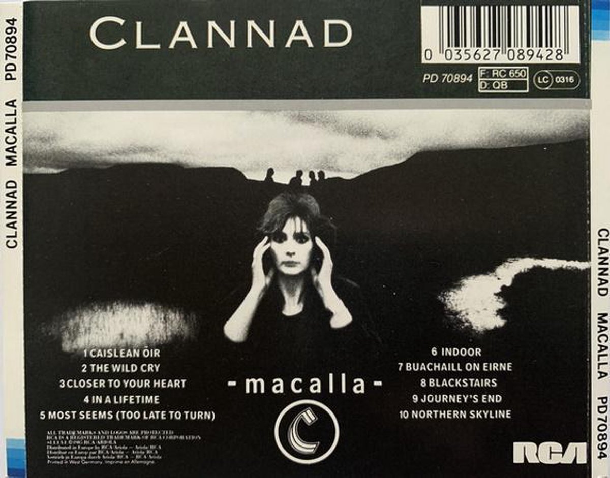 Macalla, Clannad | CD (album) | Muziek | bol
