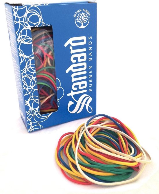 Elastiek Standard Rubber Bands 18 50gr 94 stuks assorti | bol