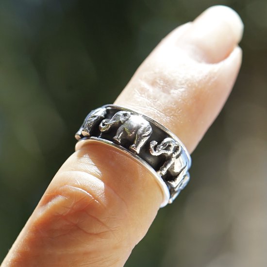 Zilveren ring Olifant Chang | bol