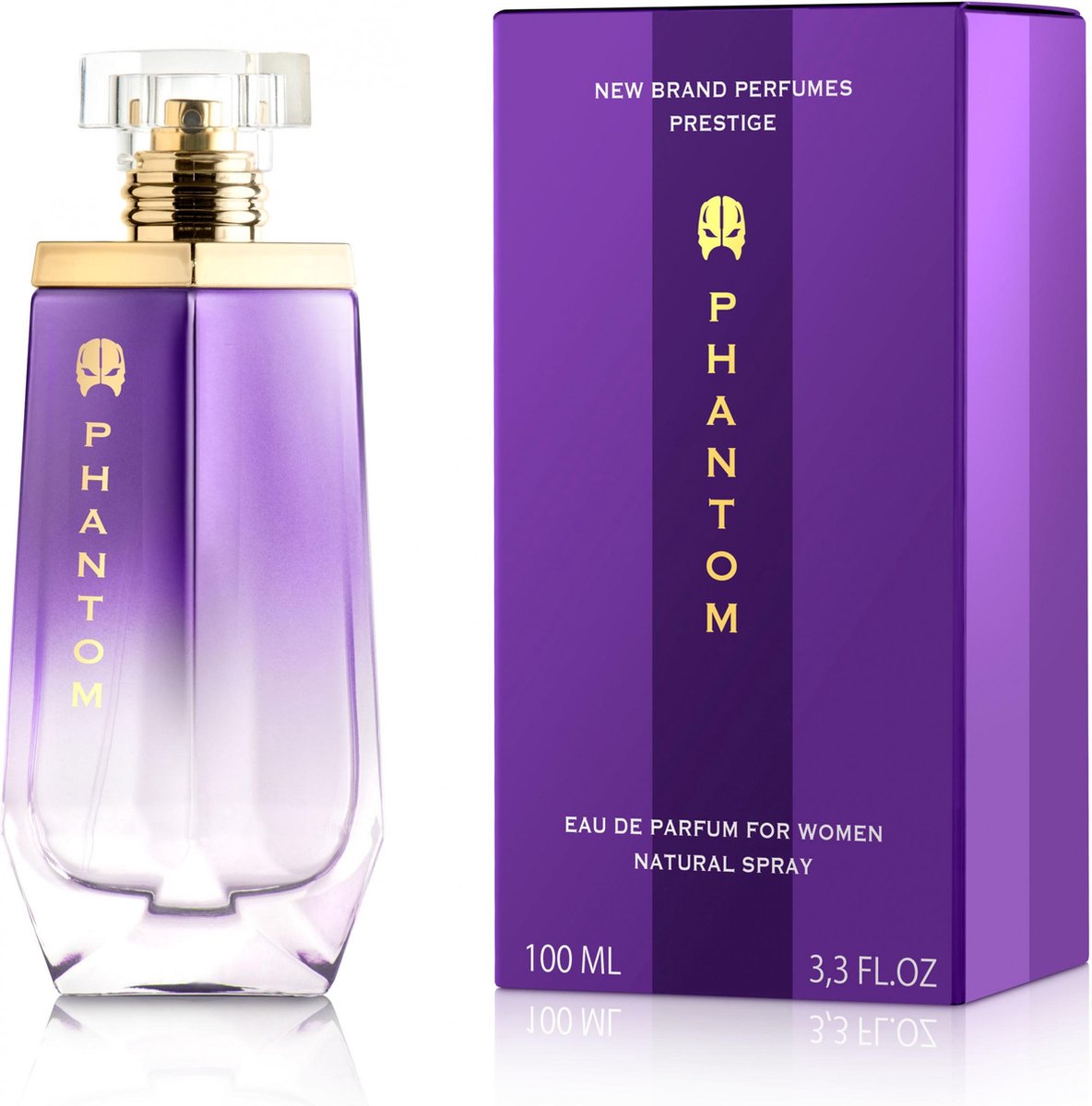 New Brand Eau De Parfum Phantom Dames Paars/lila/goud 100ml | bol.com