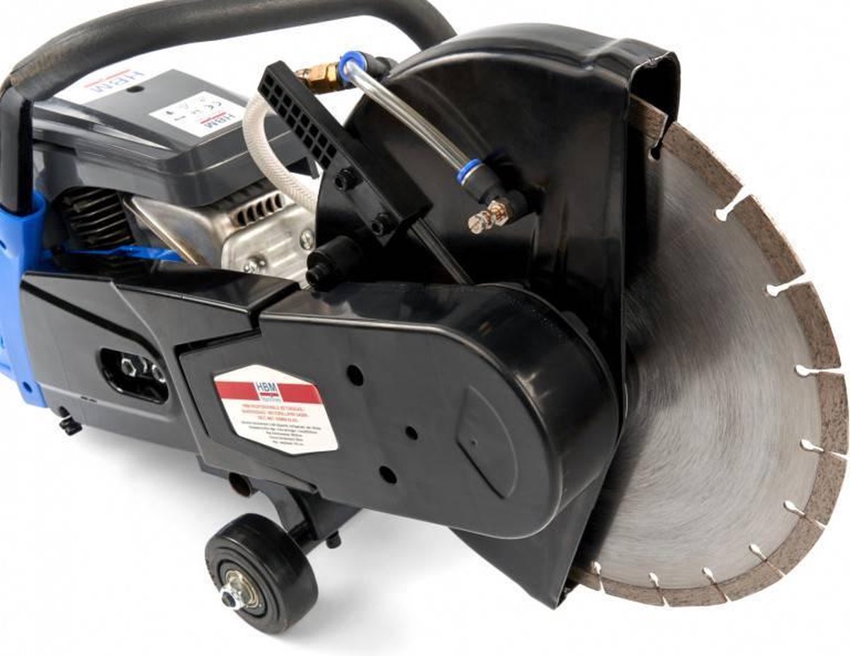 HBM PROFI betonzaag / bandenzaag / motorslijper 2400W - 58cc met 300mm ...