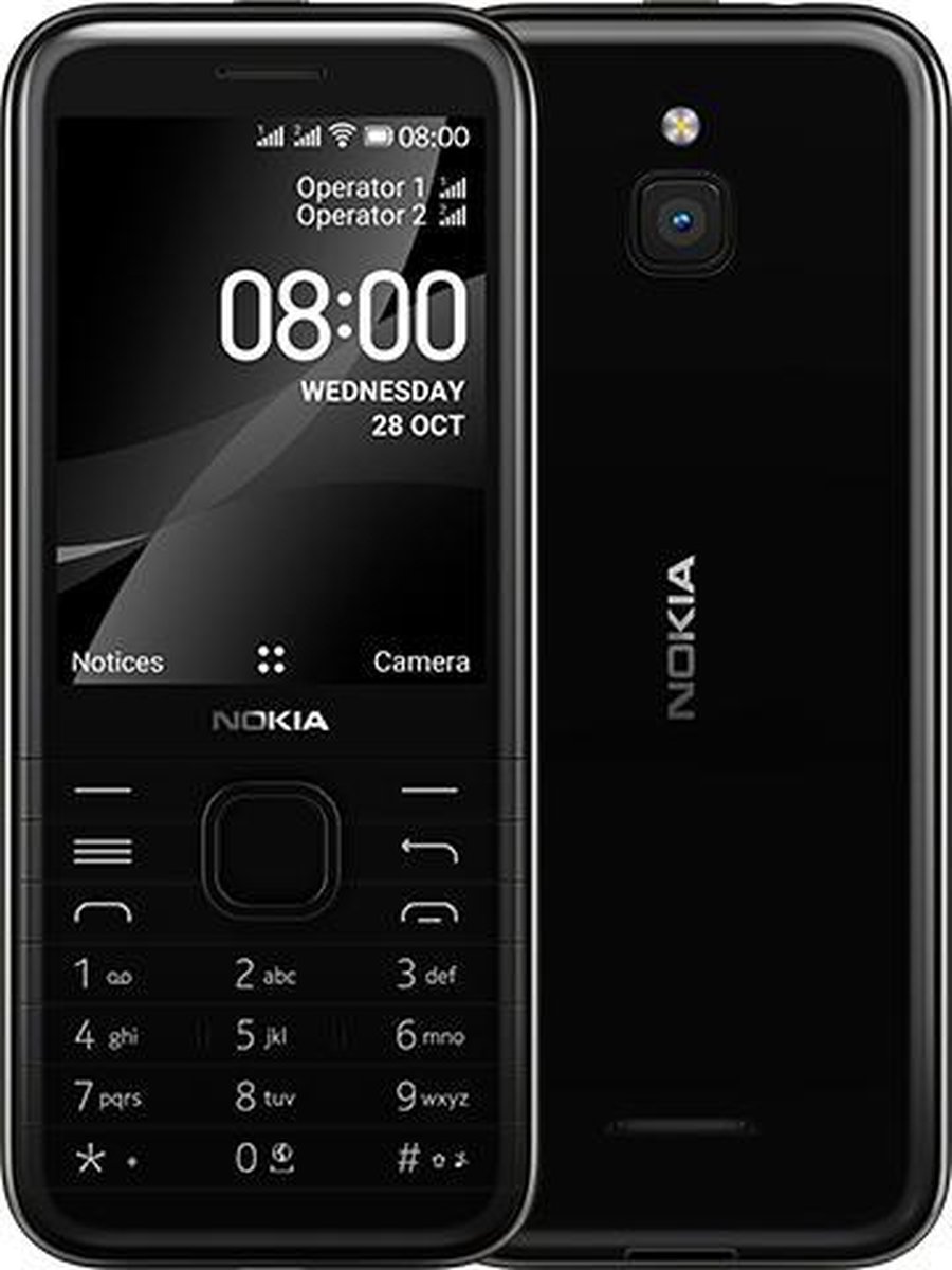 Nokia 8000 - Dual Sim - 4G - Zwart | bol