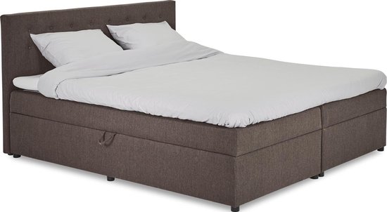 Opberg Boxspring Utrecht 90x200 Bruin | bol.com