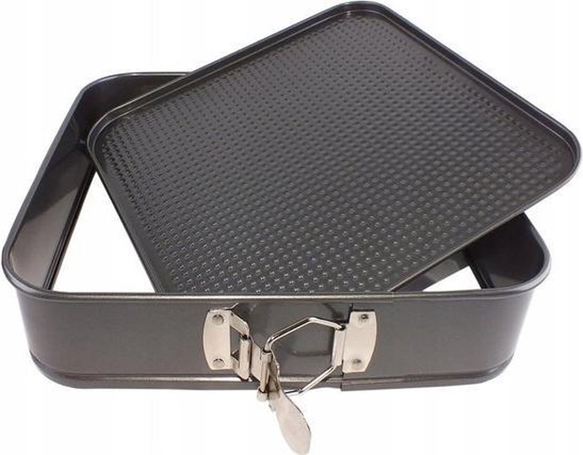 Vierkante Springvorm Bakvorm - Set 3 Stuks - Metalen Bakblik Taartvorm ...