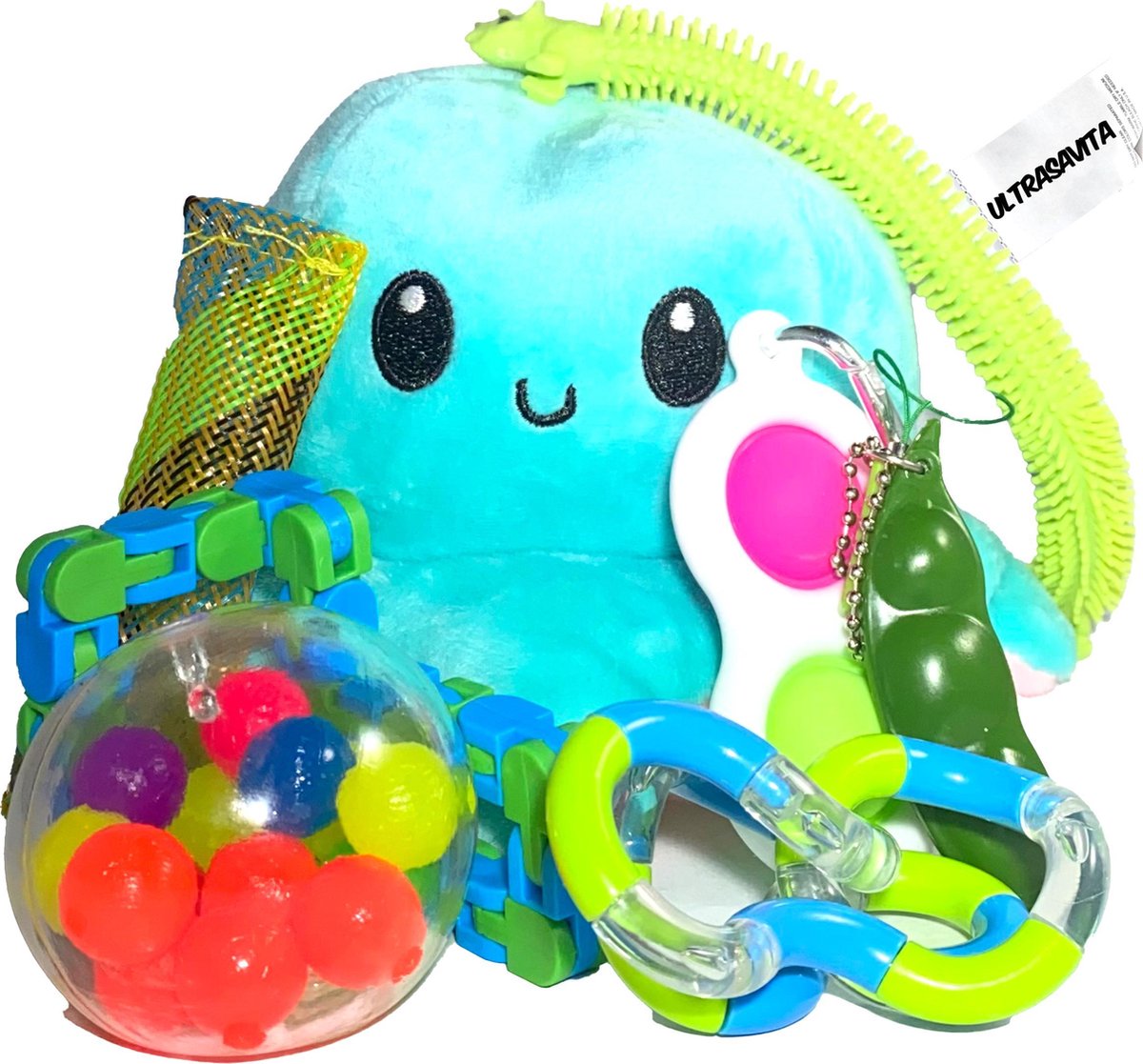 Ultrasativa® - Fidget Package - Green Mood Package - Mood Octopus ...