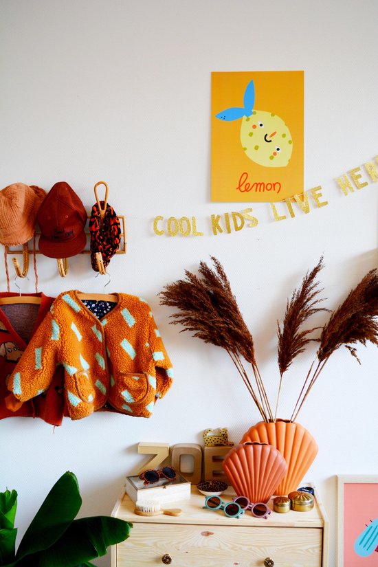 Citroen / Lemon A3 Poster Babykamer Poster / Kinderkamer Poster / Kaart ...