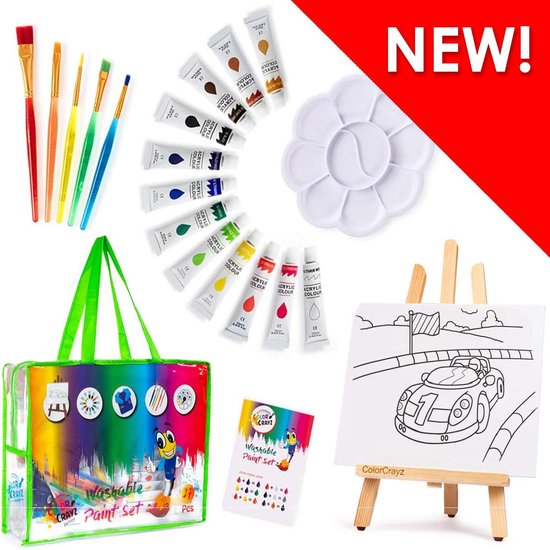 Verf Kinderen Volledig Pakket - Knutselen Meisjes - Knutselen Jongens ...