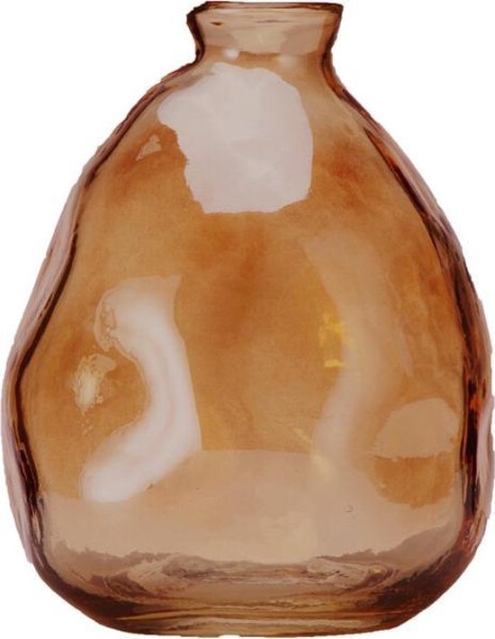 Vaas organische vorm roest bruin 20cm | bol.com