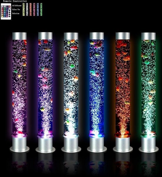 Bubbelbuis 100 cm-Snoezel (met Ballen en Afstandsbediening)-Snoezellamp ...