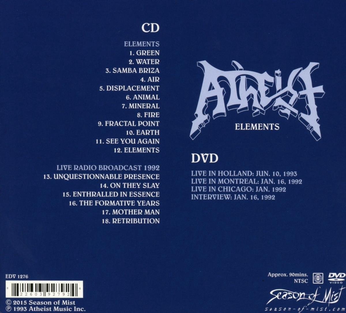 Elements, Atheist | Muziek | bol.com