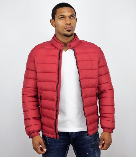 Enos Veste d'hiver rouge homme - Vestes pour homme - PI-7027R - Veste ...