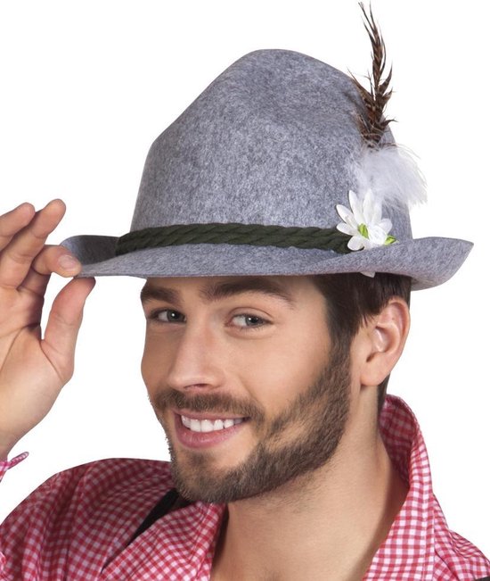 Tiroler Hoed Deluxe Grijs | bol.com