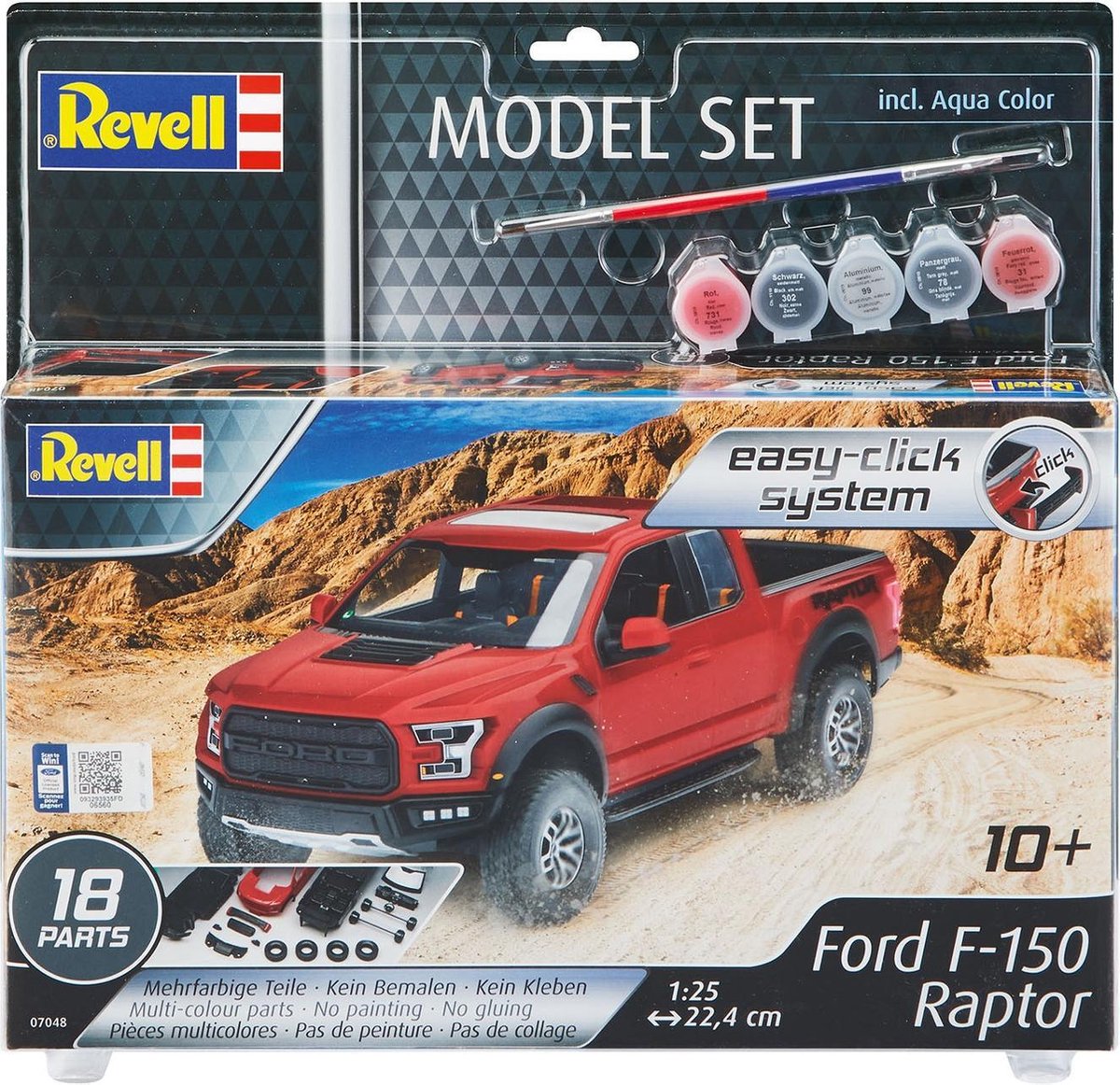 Revell Modelbouwset Ford F-150 Raptor 224 Mm Schaal 1:25 | bol.com