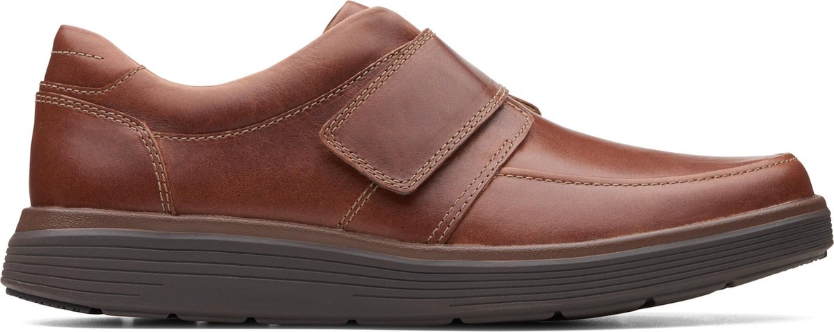 Clarks - Heren schoenen - Un Abode Strap - H - dark tan leather - maat ...
