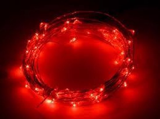 HighBrite 40 Led Ketting 2 m op batterijen - Rood | bol.com