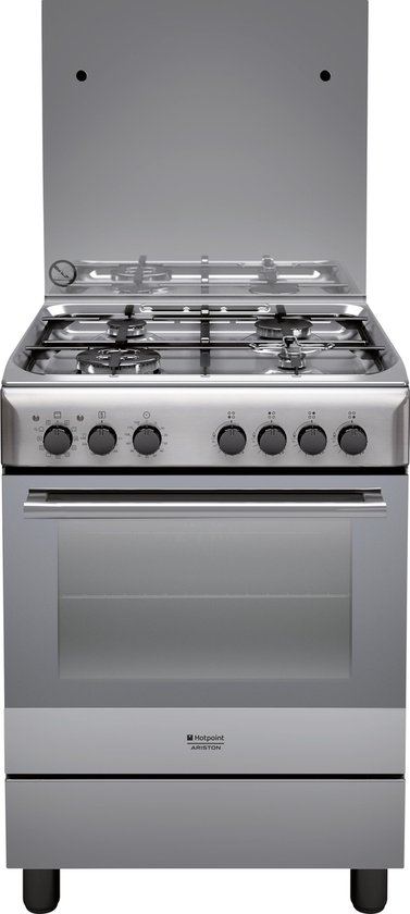 Hotpoint Gasfornuis | Model H6TMH2AFX | Vrijstaand | RVS | 4 pitten ...