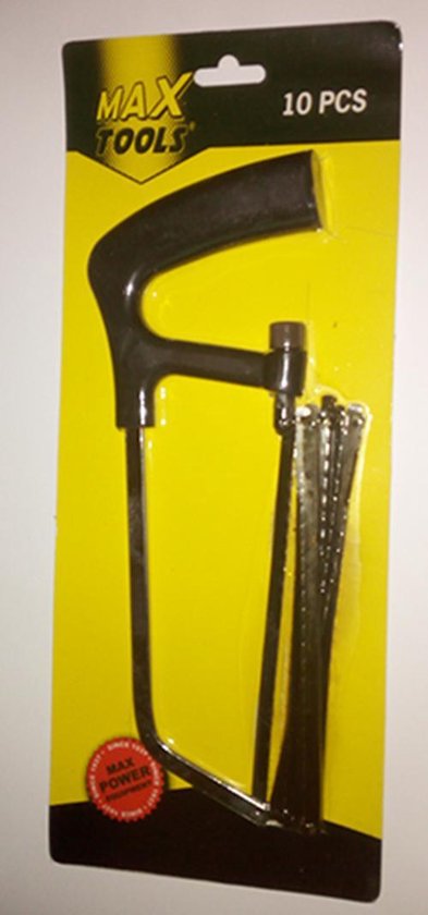 Ijzerzaag met 10 reserve zaagjes | bol.com