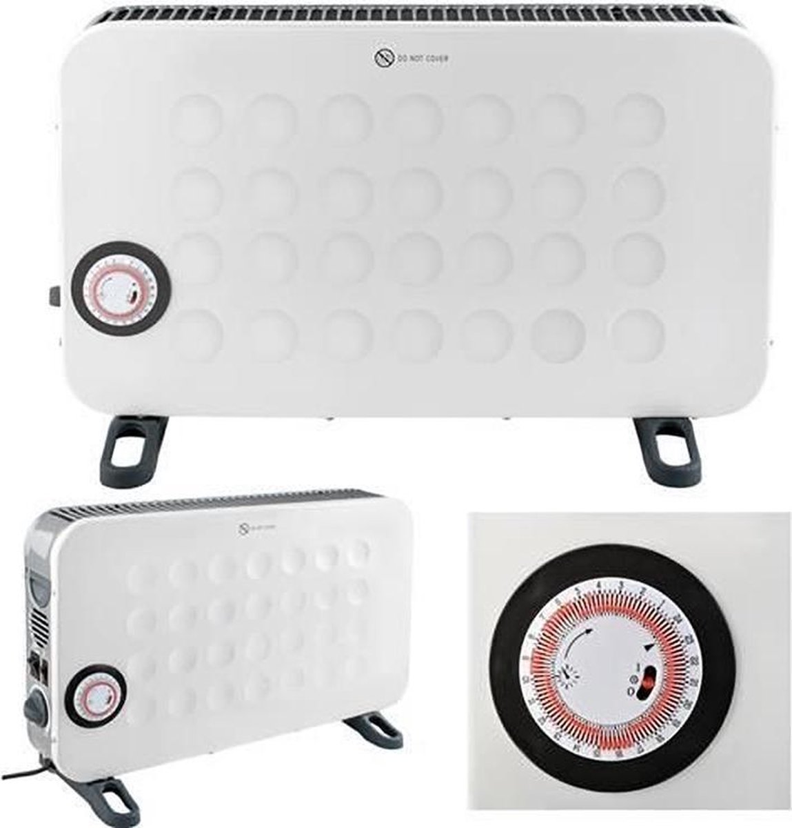 Convector kachel Elektrische verwarming Verwarming - 2000 Watt turbo ...