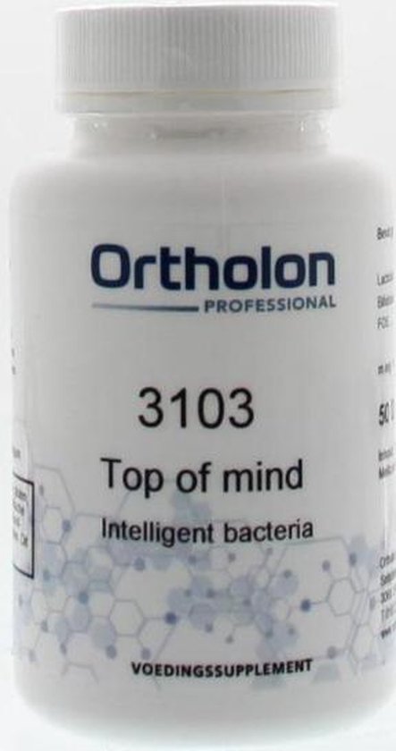 Ortholon Pro Top of mind intelligent bacteria 50 vcaps | bol