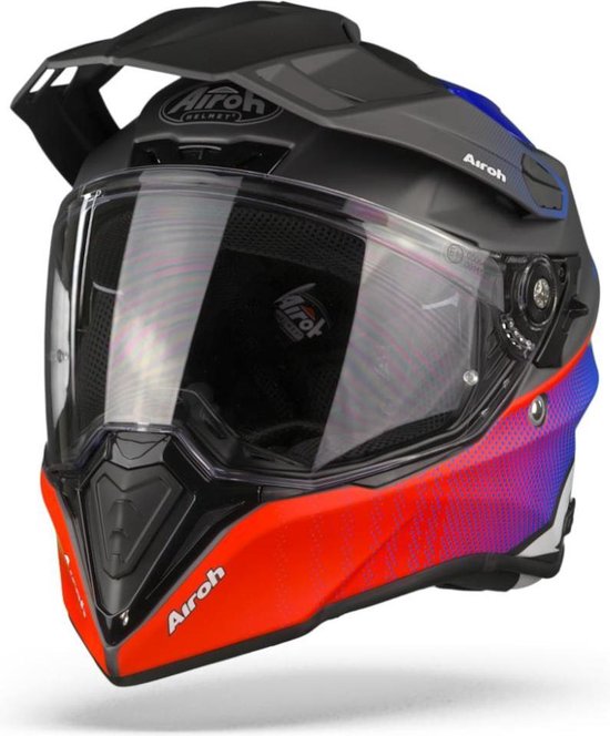 Airoh Commander Progress Blue Red Matt Integraalhelm - Motorhelm - Maat ...